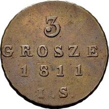 3 grosze Księstwa Warszawskiego - Monety miedziane | Polska