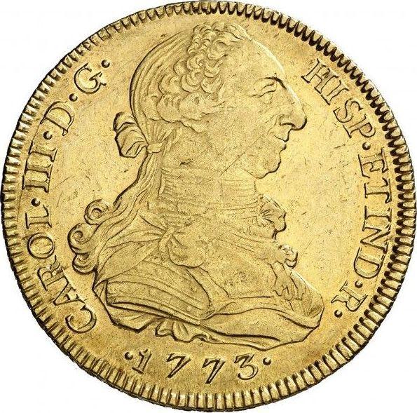 8 Escudos 1773 MJ Peru Coin Value 8 Escudos 1773 MJ Peru Coin Value