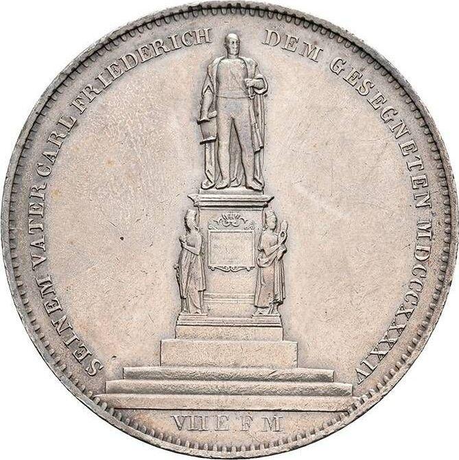 2 Thaler 1844 - Baden - Coin Value
