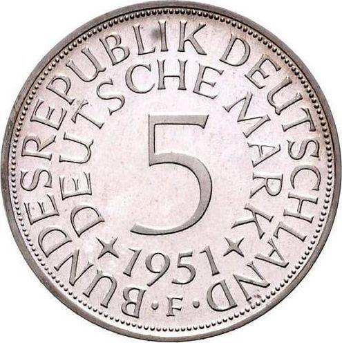5 Mark 1951 F - Germany - Coin Value