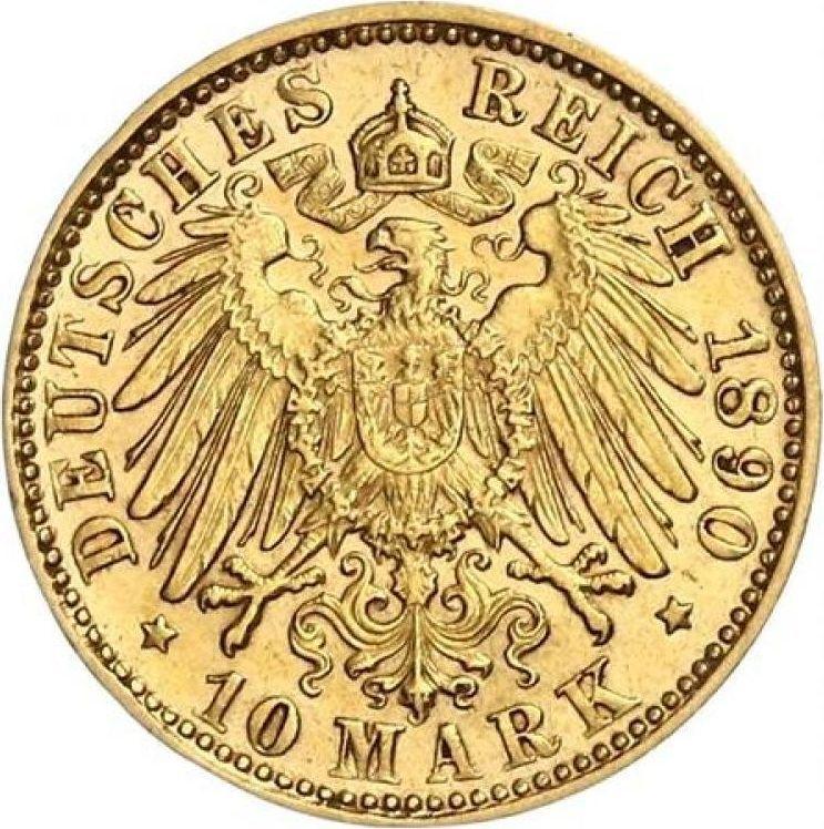 10 Mark 1890 D "Bayern" - Germany - Coin Value